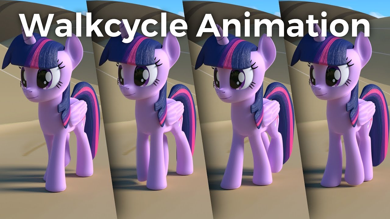 Pony Walk Cycle Mlp Walk Cycle Purple Pony From Mlp