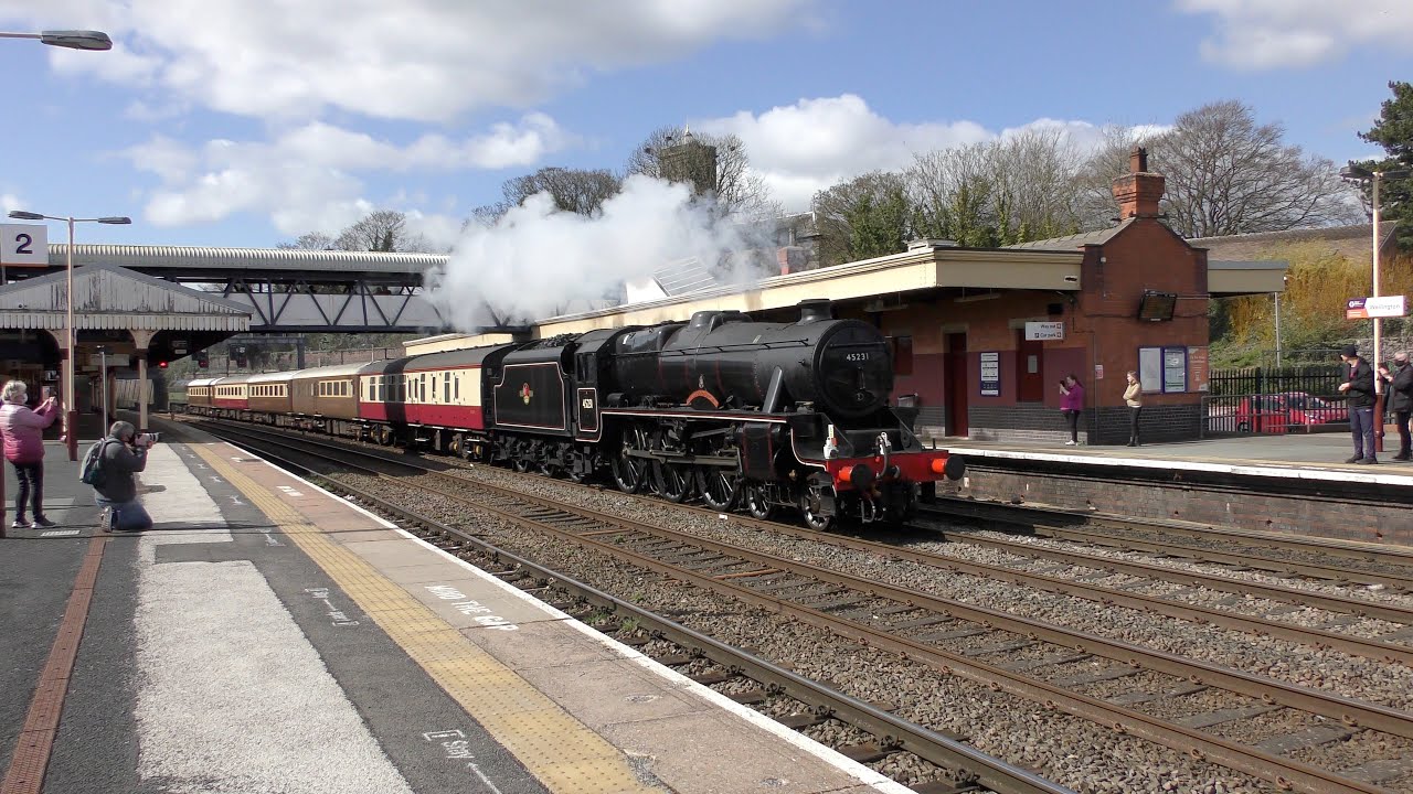 Saphos Test Train hauled by Black Five 45321 24 March 2021 - Steam ...