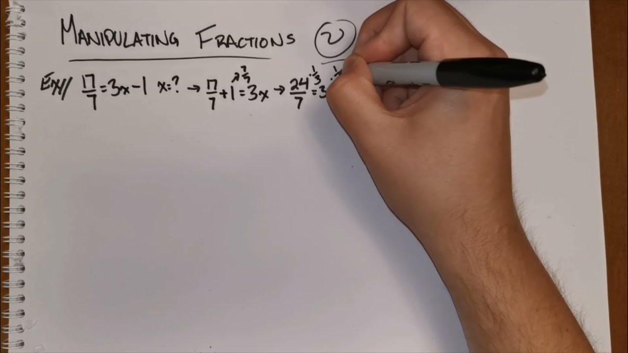 ALGEBRAIC EQUATIONS - Manipulating Fractions and Isolating Variables ...
