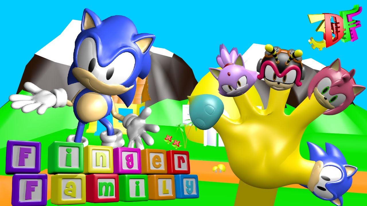 SONIC Finger Family Songs & Nursery Rhymes For Children - YouTube