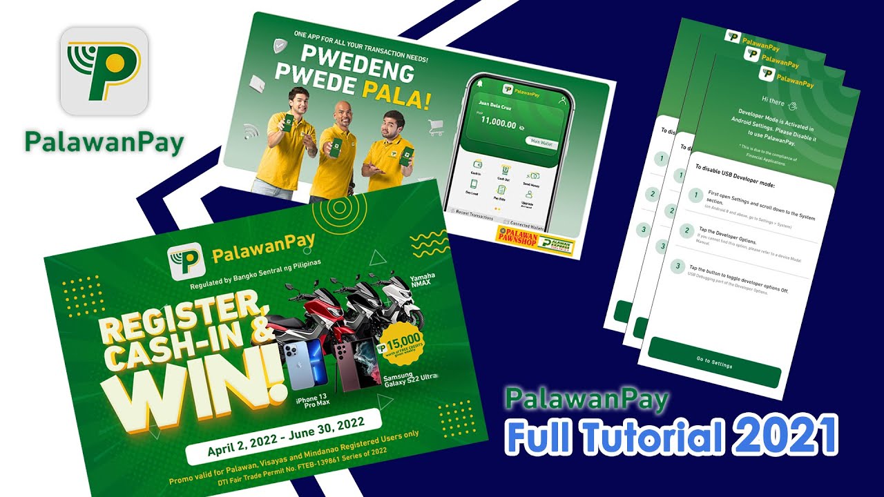PalawanPay mobile App Tutorial 2022 - Register, Cash-in & Win! - YouTube