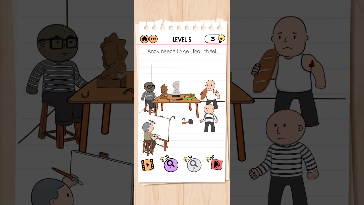 Brain test 2 prison escape level 5 walkthrough solution - YouTube