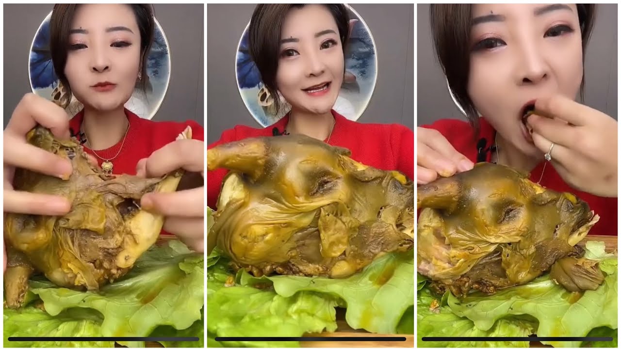 ASMR Spicy Sheep Head Eating Show Spicy Goat Head Eating with Delicious ...
