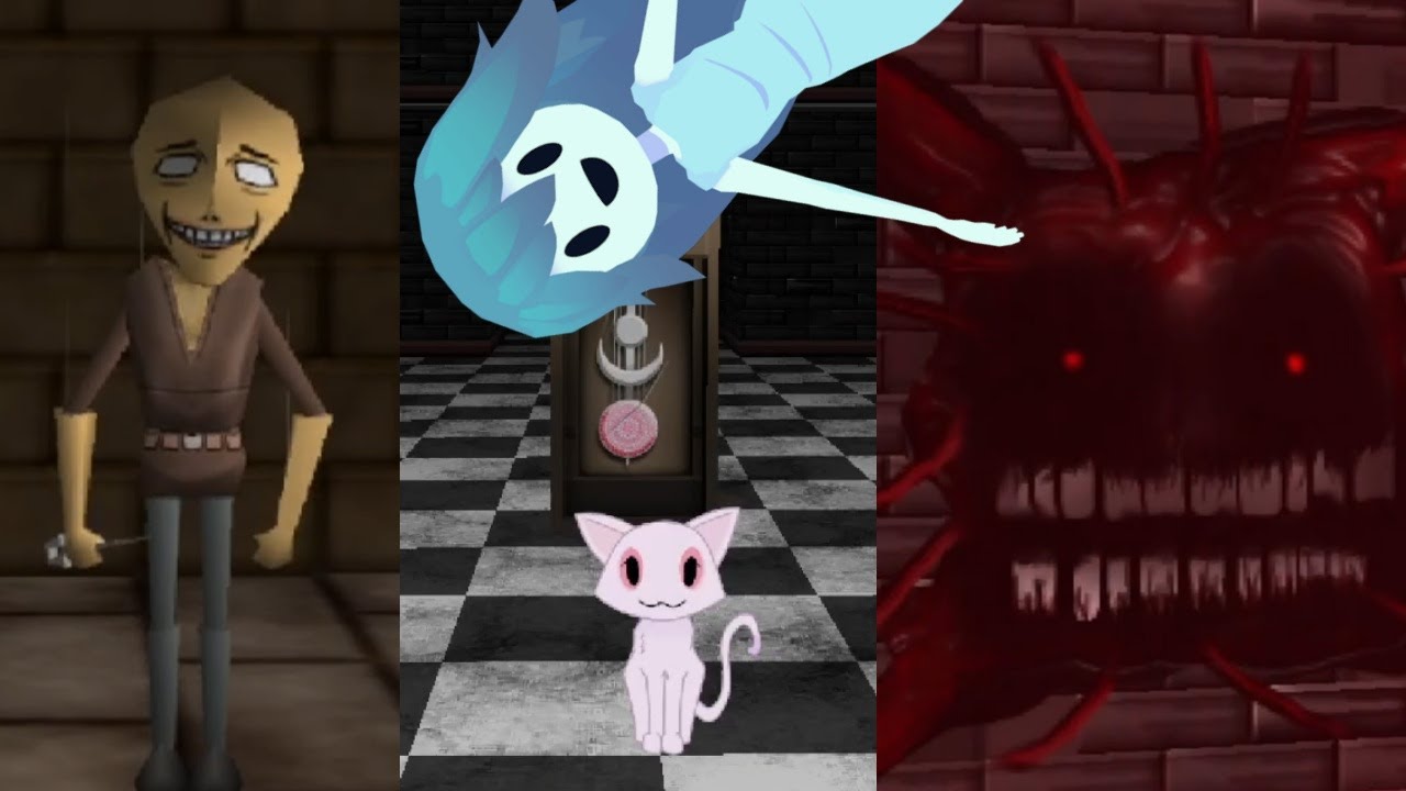 Puppets, Cats, and...Wall Faces? || Spooky's Jump Scare Mansion [Rooms ...