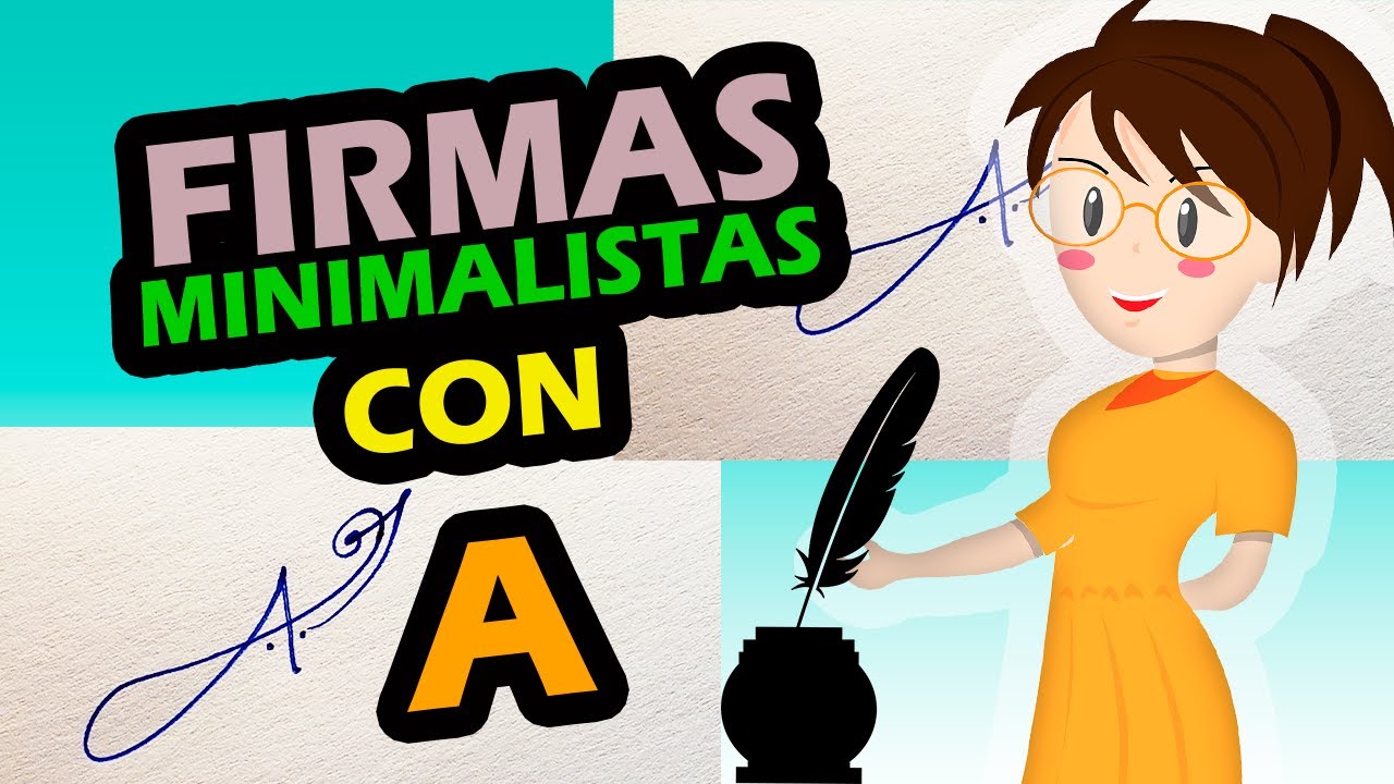 firmas minimalistas con A / firmas con A / letras para firmas con A ...