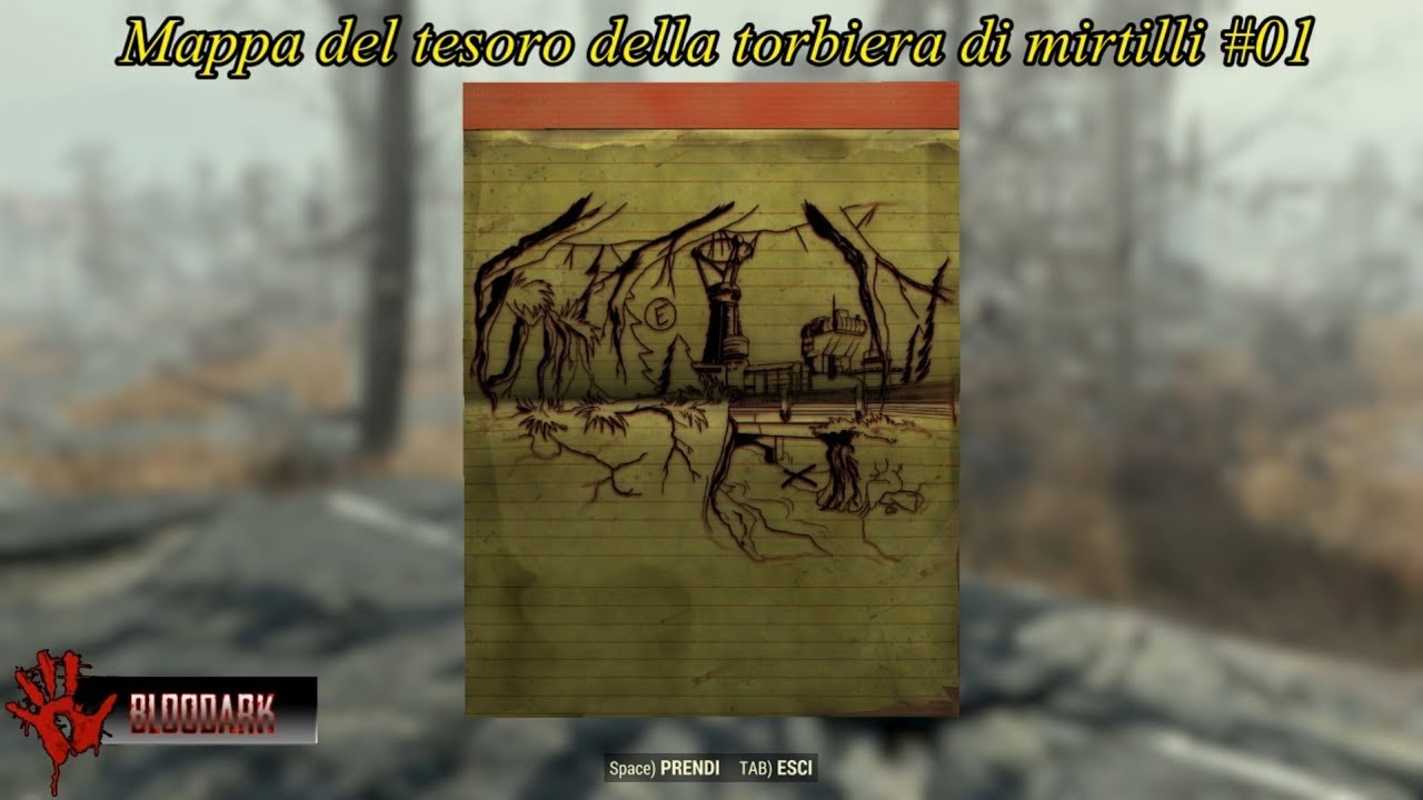 Fallout 76 - Mappa del tesoro della torbiera di mirtilli #01 ...
