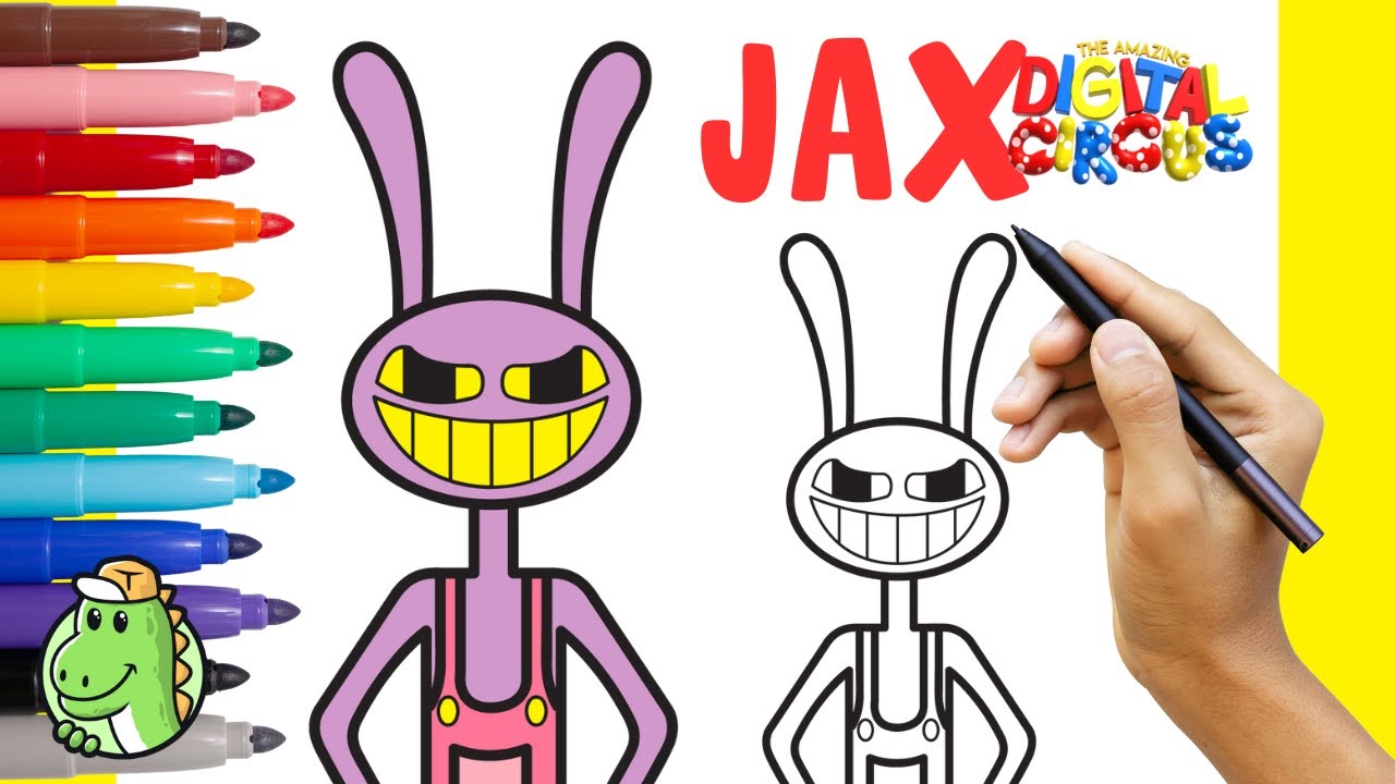 How to Draw JAX 🎪 The Amazing DIGITAL CIRCUS - YouTube