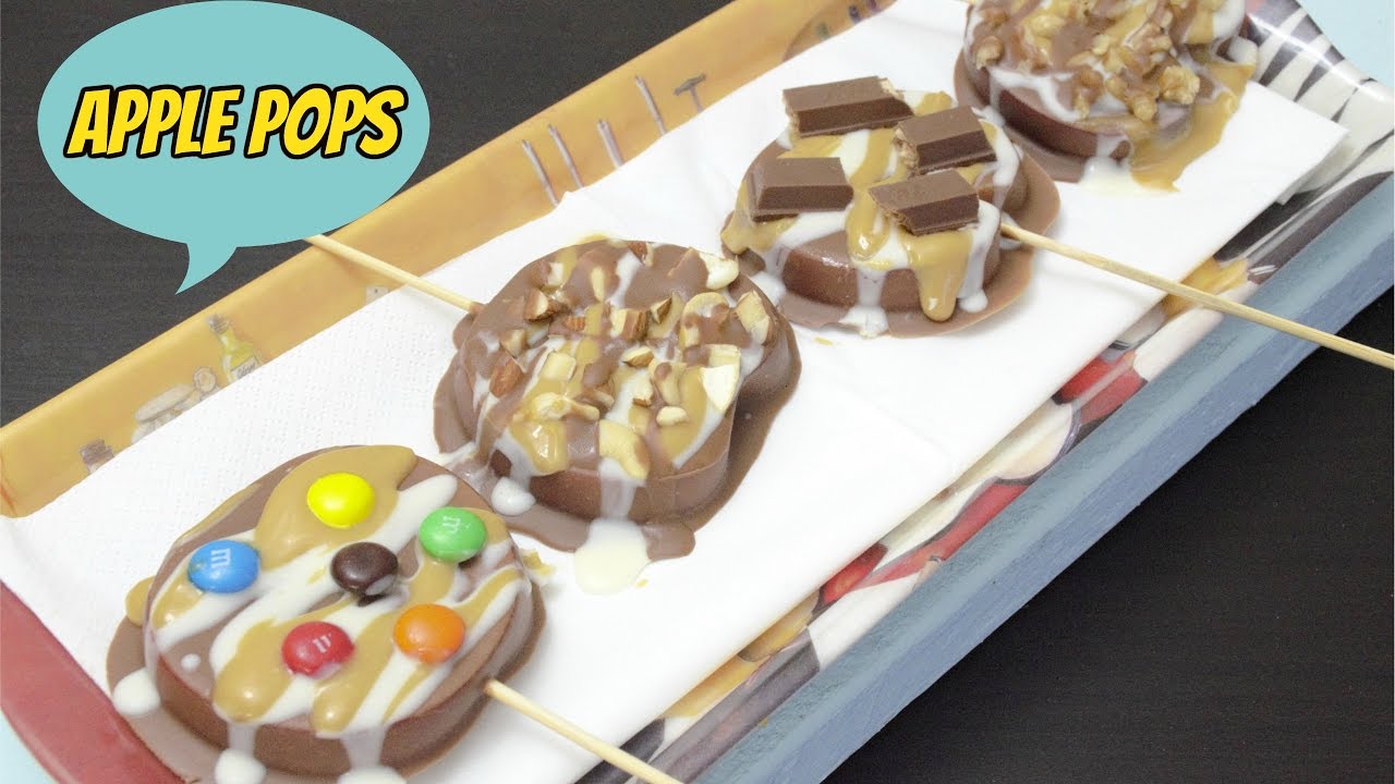 apple pops/apple candy learn in 1min recipe by sandy gourmet - YouTube