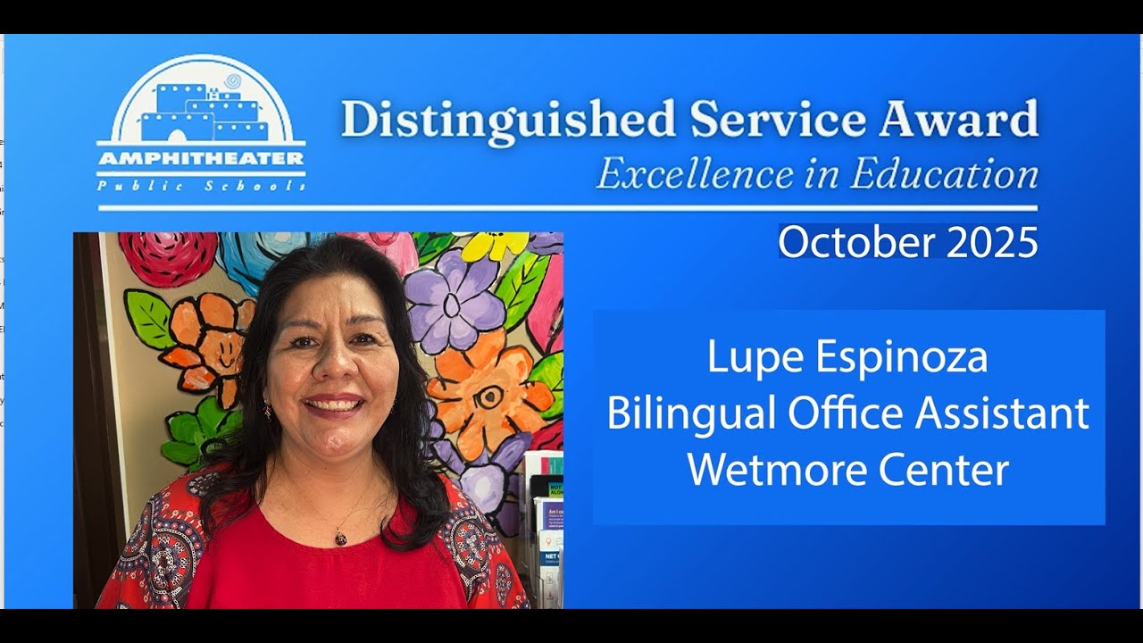 October Distinguished Service Award Winner: Lupe Espinoza - YouTube