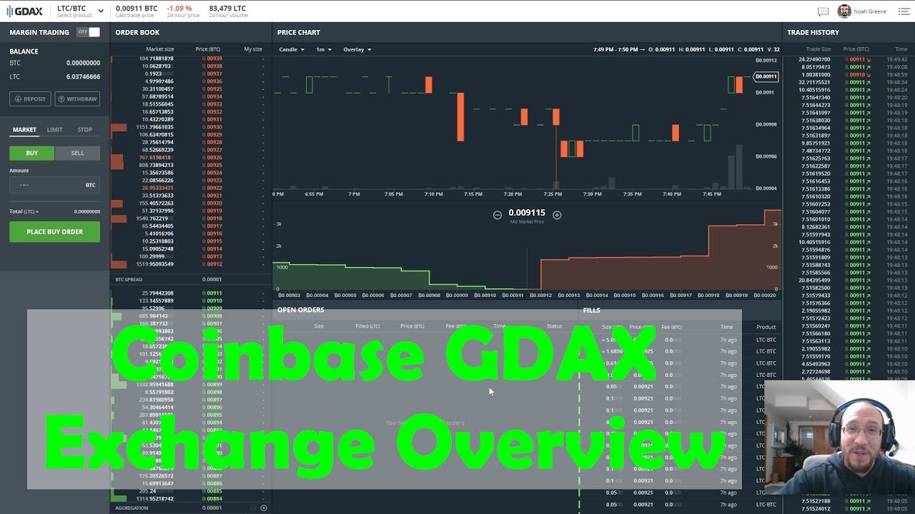 Coinbase GDAX Exchange Overview - YouTube