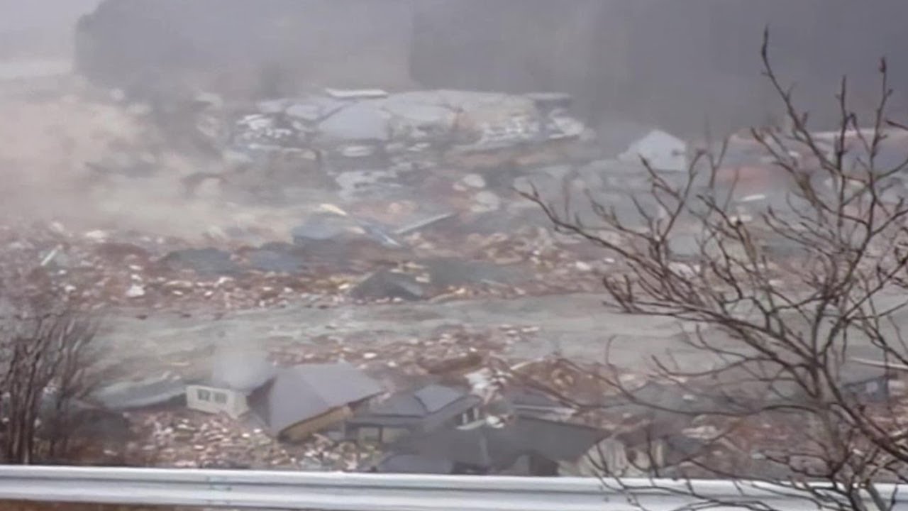 2011 Japan Tsunami - Shizugawa Junior High School, Minamisanriku. (Full ...