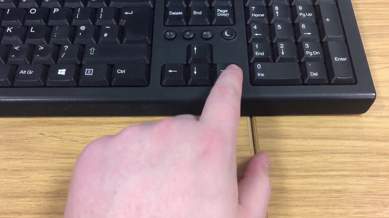 How to press the right arrow key on a keyboard - YouTube