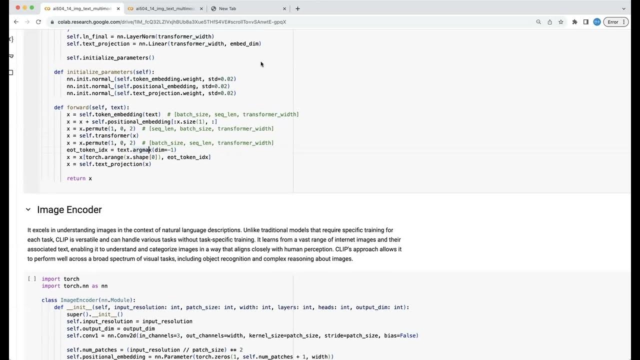 Programming for AI (AI504, Fall 2023), Practice 13: Image-Text Multi-Modal Learning - YouTube