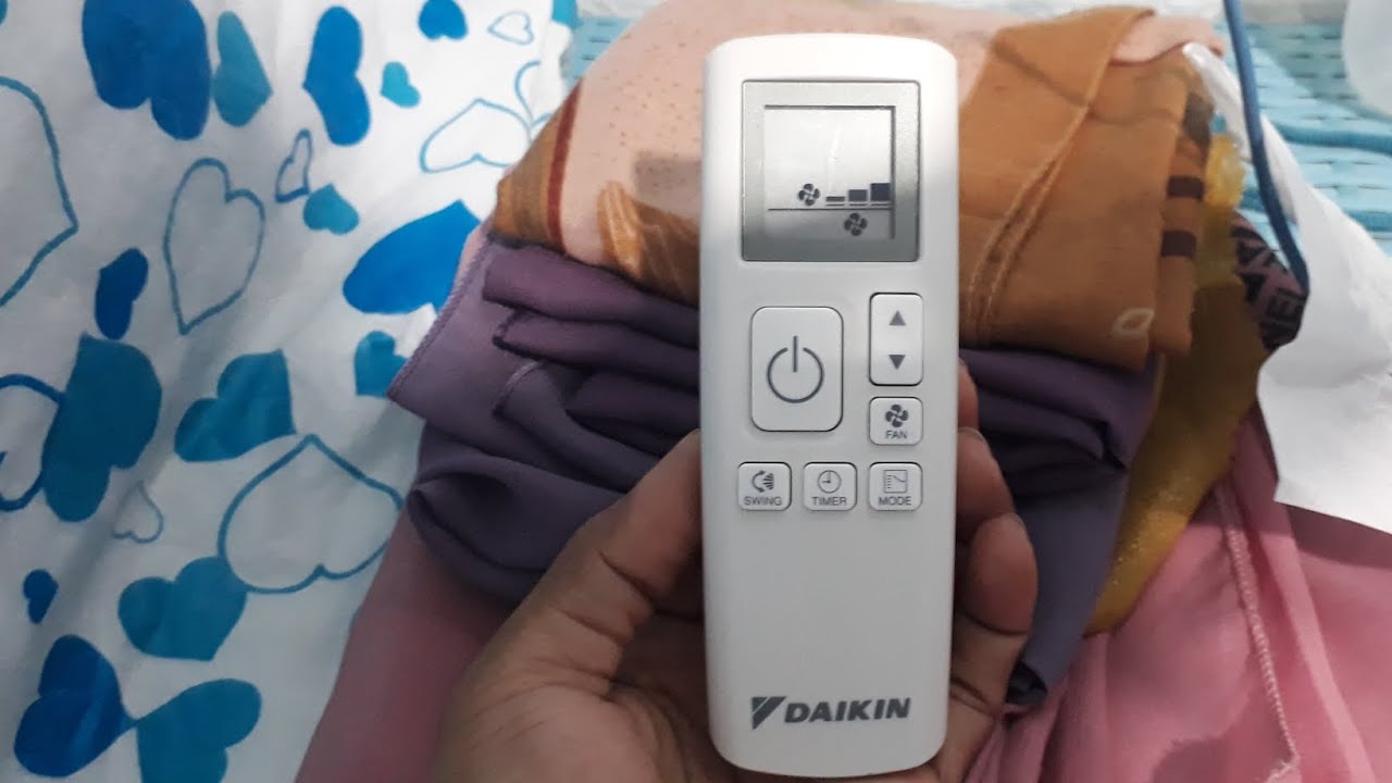 cara menyetel remote ac daikin malaysia 1/2 pk - YouTube
