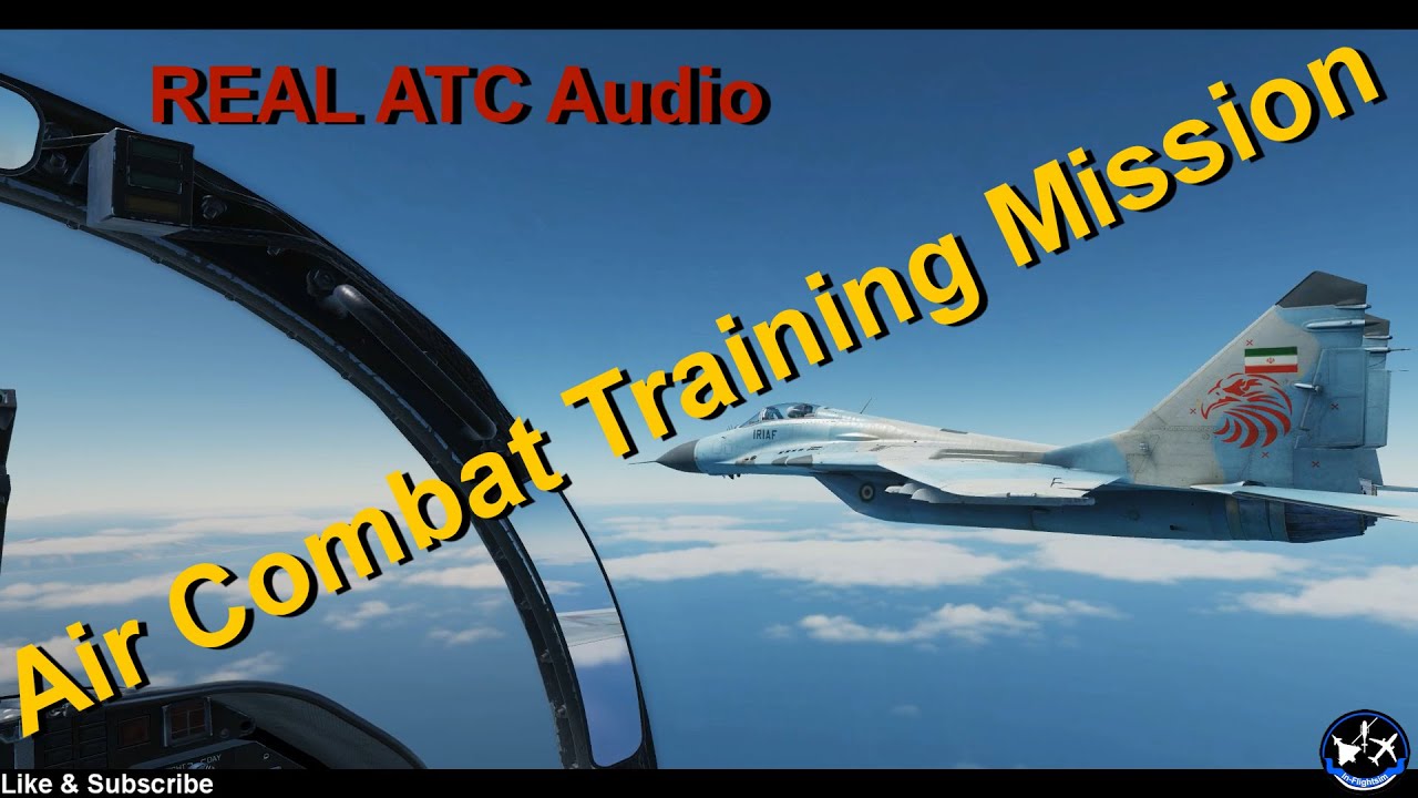 DCS World - Air Combat Training Mission - REAL ATC Audio - YouTube