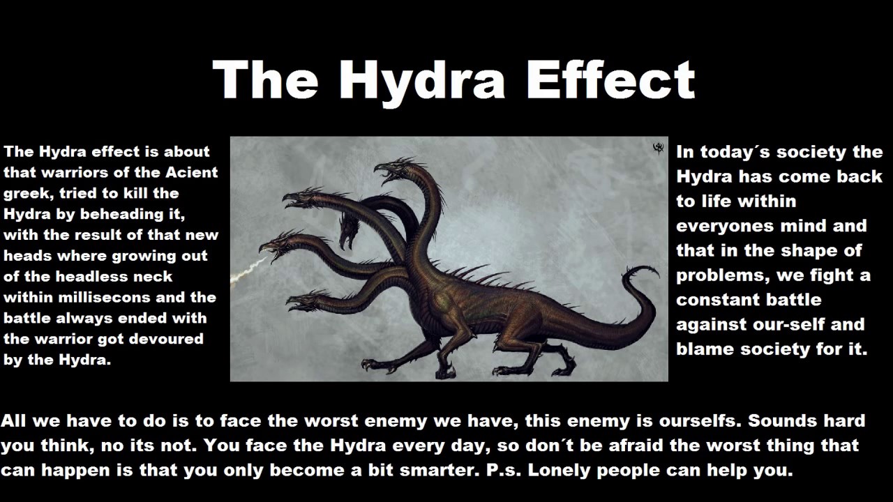 The Hydra Effect and Who Can Help You With It - YouTube