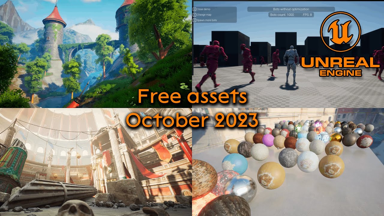 Unreal Engine free assets October 2023 - YouTube