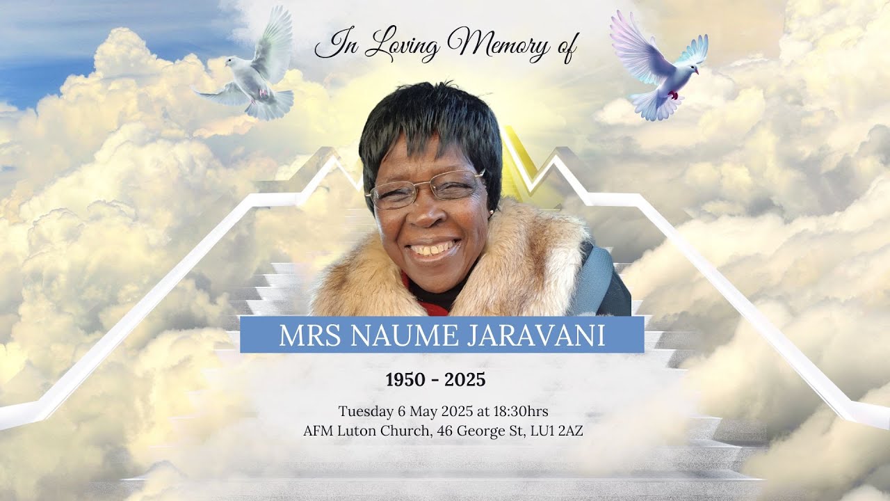 Memorial Service for Mrs Naume Jaravani - YouTube