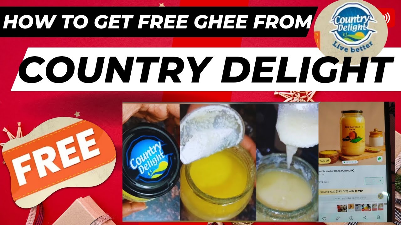 How to get free butter+ ghee with country delight milk| is country ...