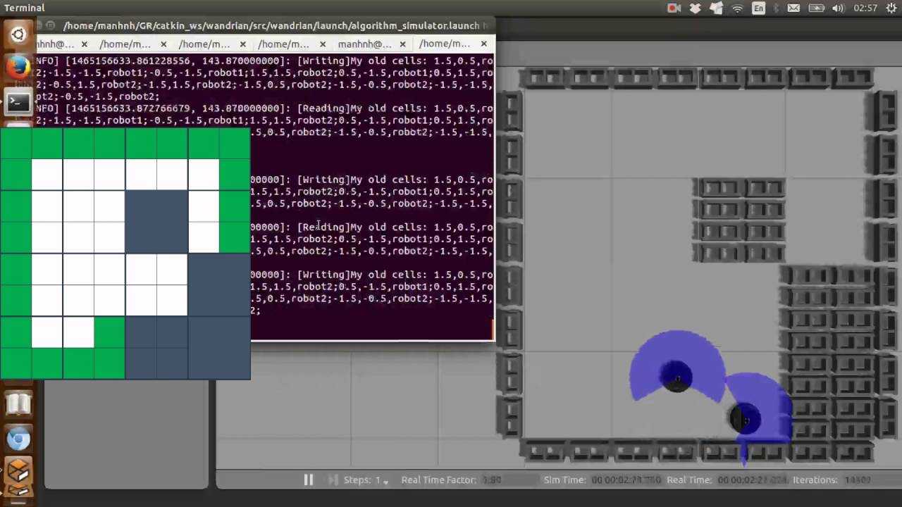 Mstc Complete Coverage Path Planning Algorithm In Gazebo Simulator And In Real Map Youtube