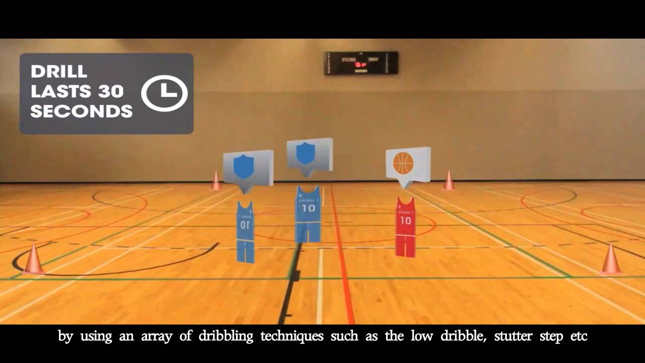 Double Team Dribbling Basketball Training Activity - YouTube