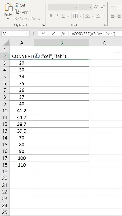 Konversi Celsius ke Fahrenheit di Excel #excel #exceltutorial #convert ...