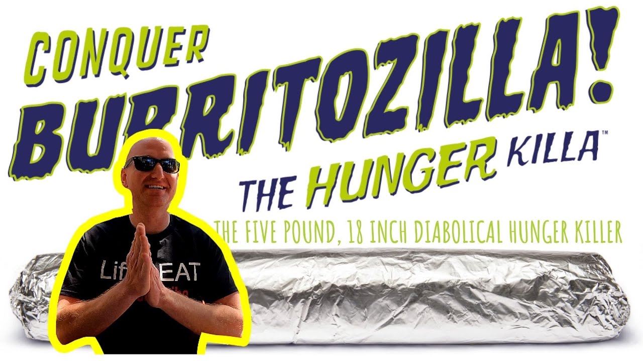 GIANT BURRITO IN SAN JOSE, CA | 5lb Massive Burrito | Burritozilla ...