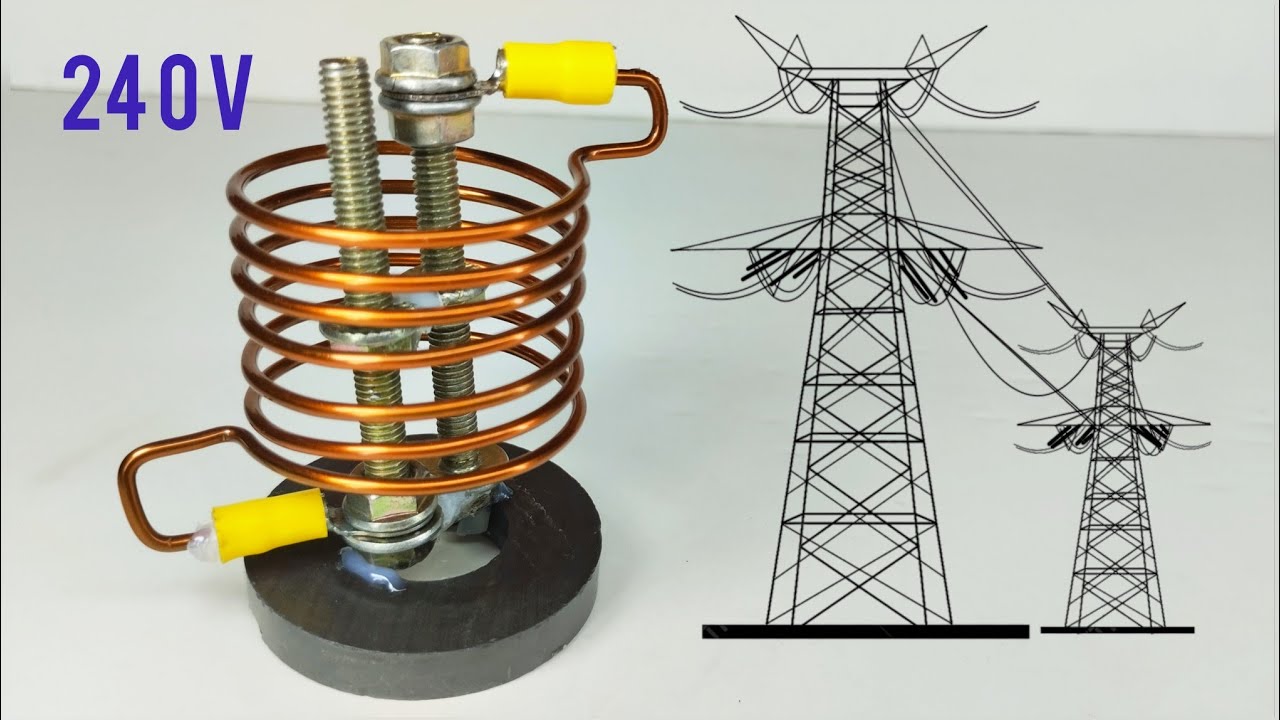 I Turn Copper wire into 240volt Powerful Free Electricity Generator at ...