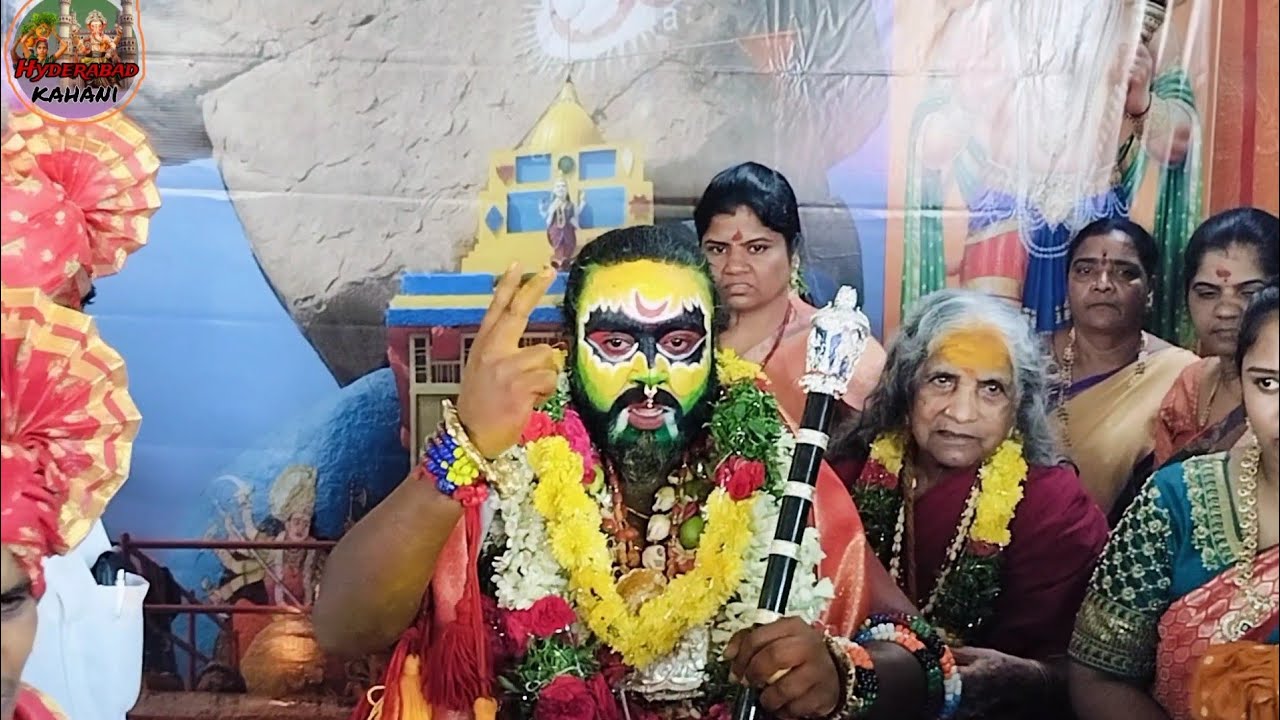 Talwar Shiva Potharaju Agressive At Golconda Bonalu 2024 || Talwar ...