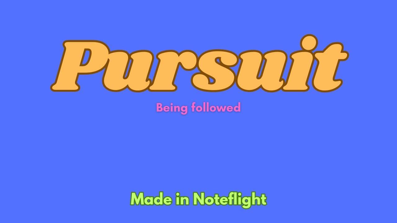 Pursuit (song) - YouTube