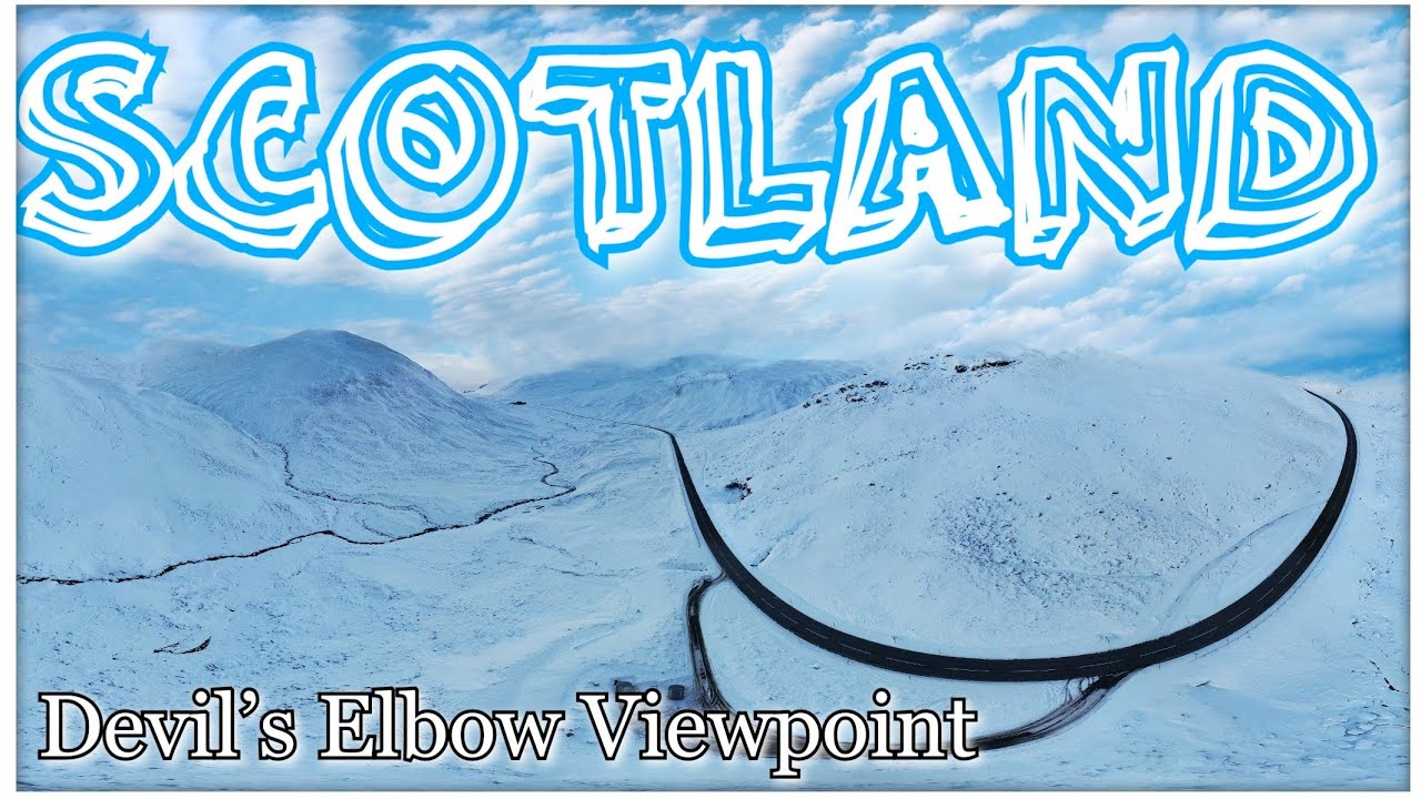 Devil’s Elbow Viewpoint Blairgowrie Scotland, Winter 17.12.2022 dji ...