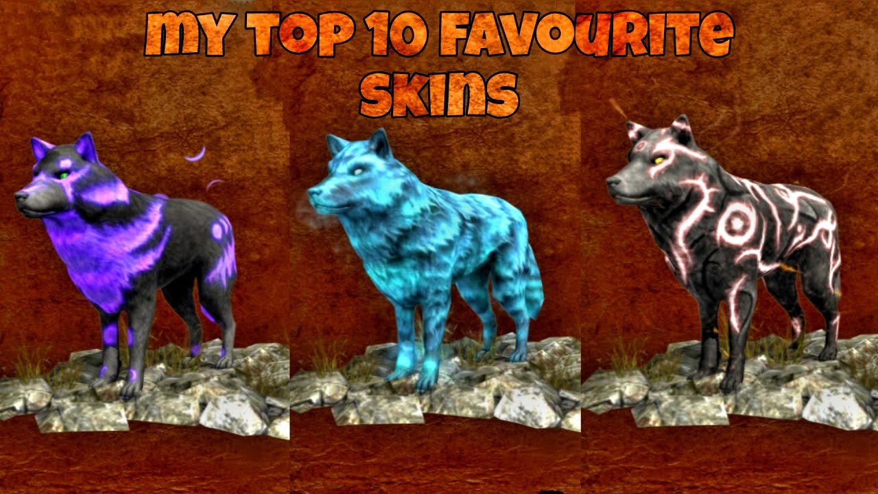 My Top 10 Favourite Skins In The Wolf Online Simulator - YouTube