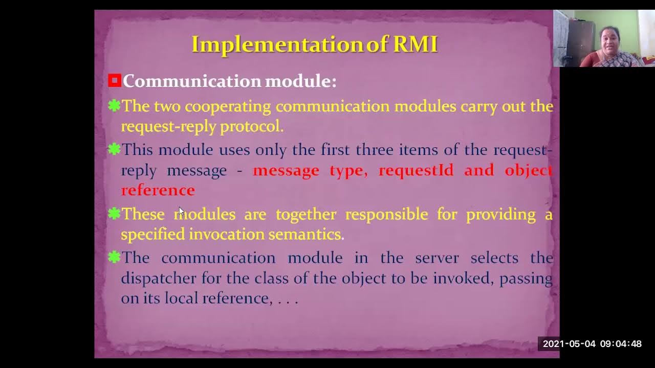 Class on 04-5-21 services of RMI - YouTube