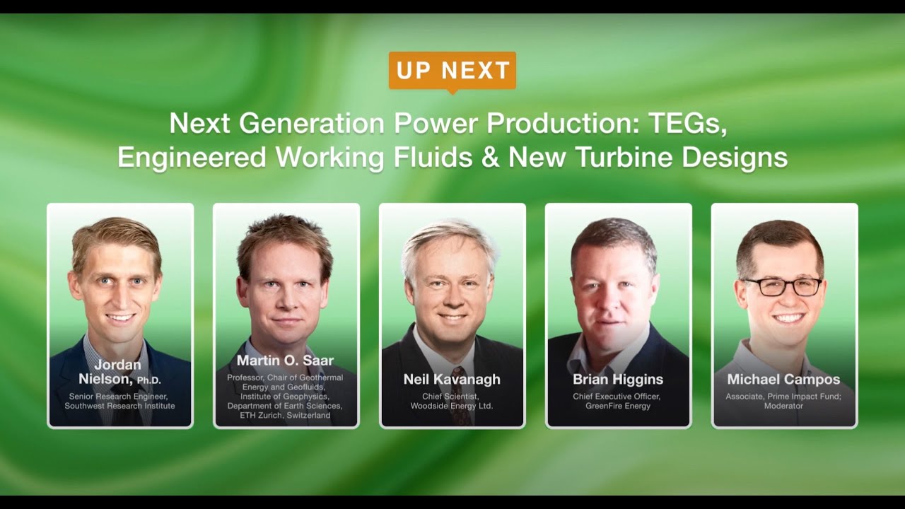 Day 3 - Next Generation Power Production: TEGs, Engineered Working ...