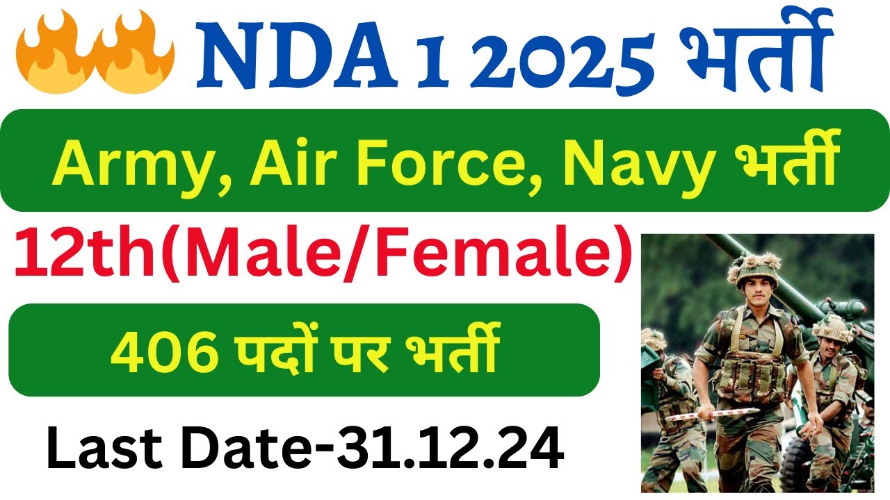 UPSC NDA 1 2025 Notification | NDA Syllabus 2025 | NDA Exam Pattern ...