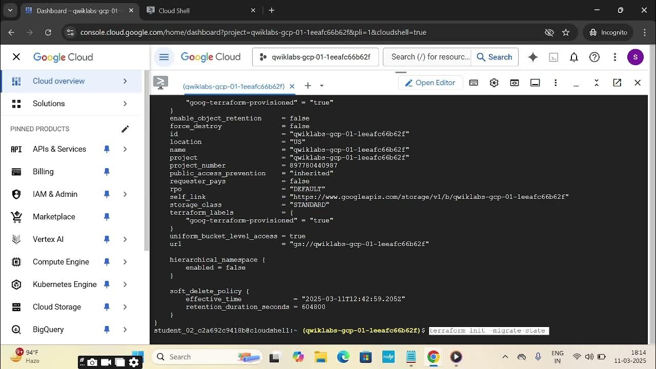 Managing Terraform State #GSP752 #terraform #qwiklab #gcp|No Shortcut|2025 - YouTube