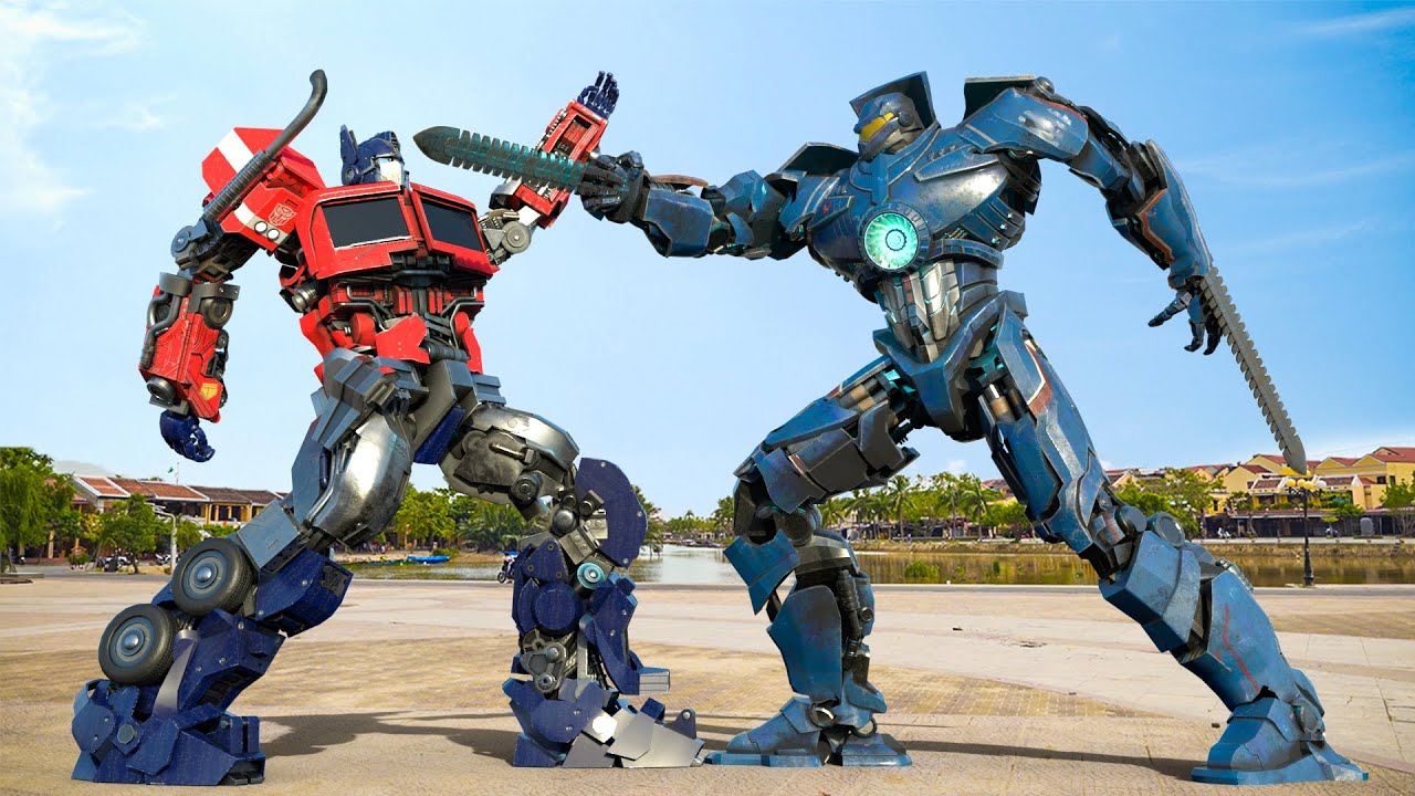 Transformers One (2024) - Optimus Prime vs Gipsy Danger | Paramount ...