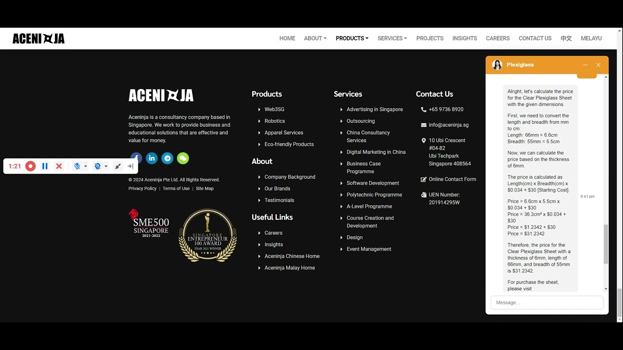 AceNinja AI chatbot system Live | CodeMyPixel - YouTube