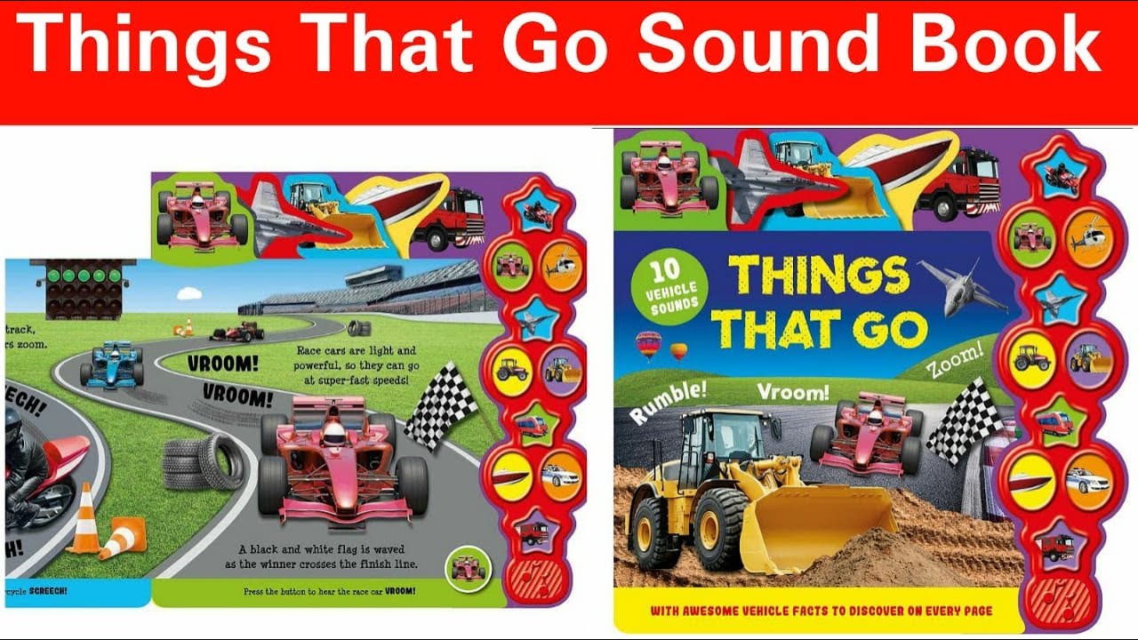 Things that Go 10 vehicles sound book Igloo books ISBN 9781789053333 ...