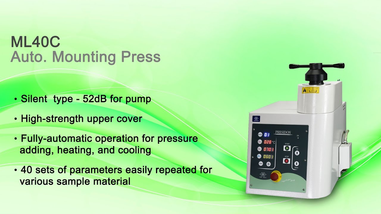 Auto. Mounting Press(ML40C)-Top Tech Machine-Metallographic Sample ...