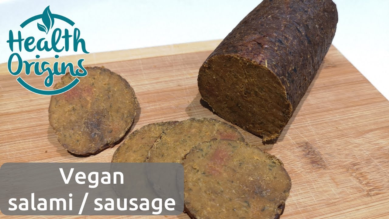 What to do with green juice pulp - vegan salami recipe - YouTube