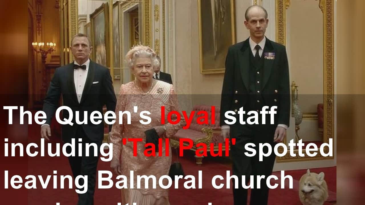 The Queen's loyal staff including 'Tall Paul' spotted leaving Balmoral ...