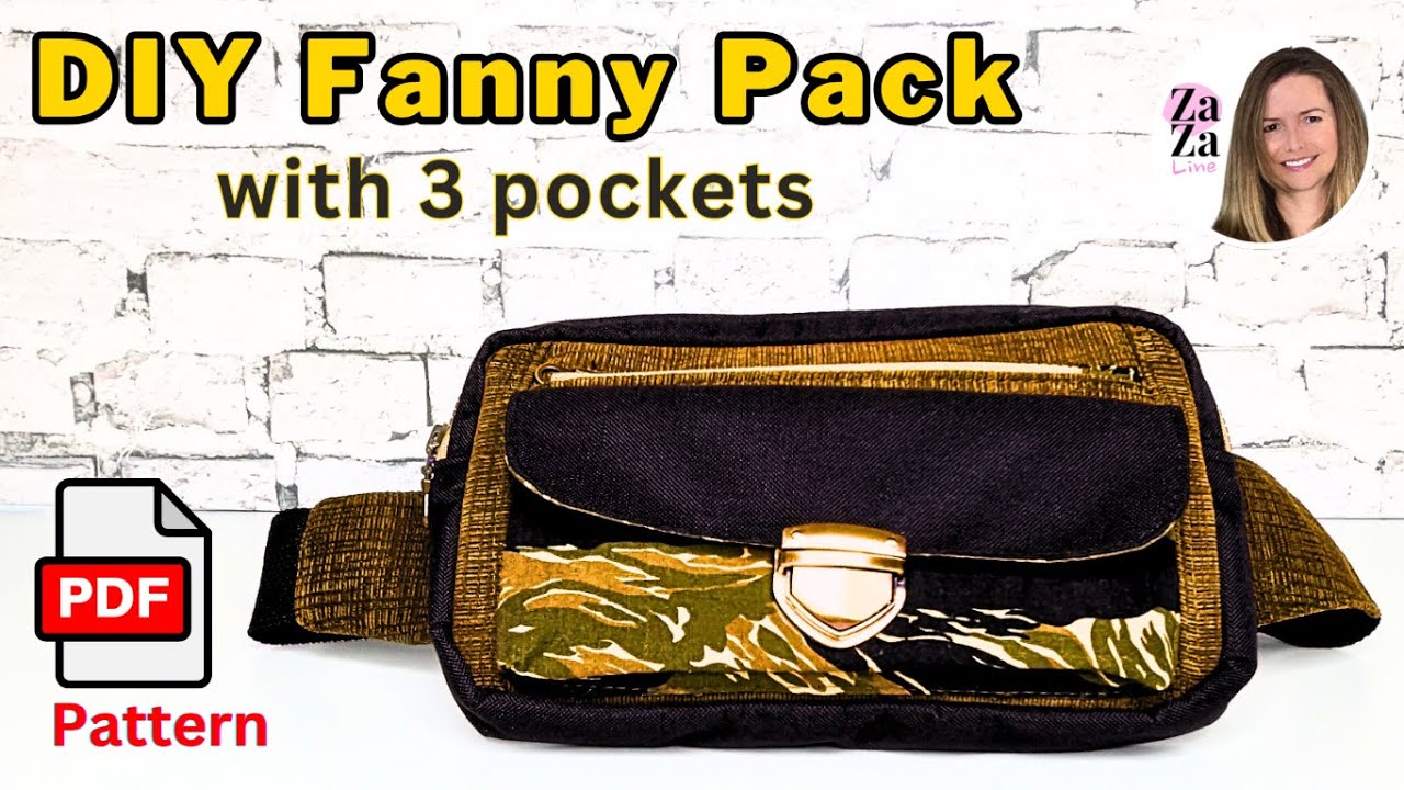 DIY Fanny Pack. Sling Bag. Bum Bag - YouTube