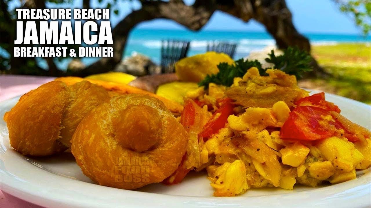 JAMAICAN BREAKFAST & DINNER TREASURE BEACH (JAKES) - YouTube