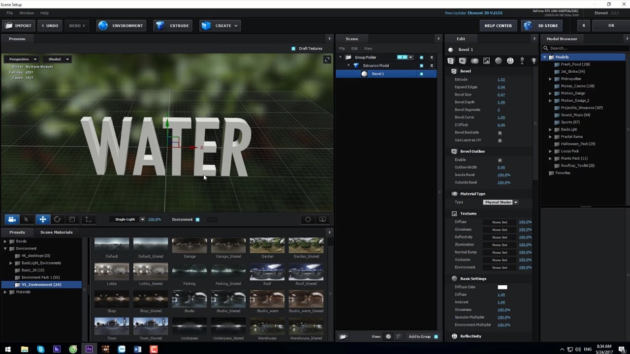 After Effects Tutorial: 3D Text with Element 3D - YouTube