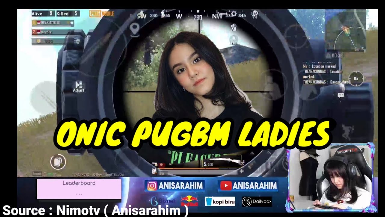 ONIC PUBGM LADIES ANISA RAHIM SI CANTIK CHICKEN DINNER #PUBG - YouTube