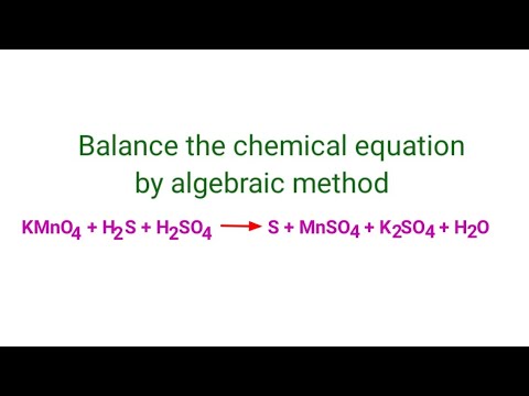 KMnO4+H2S+H2SO4=S+MnSO4+K2SO4+H2O balance the chemical equation by ...