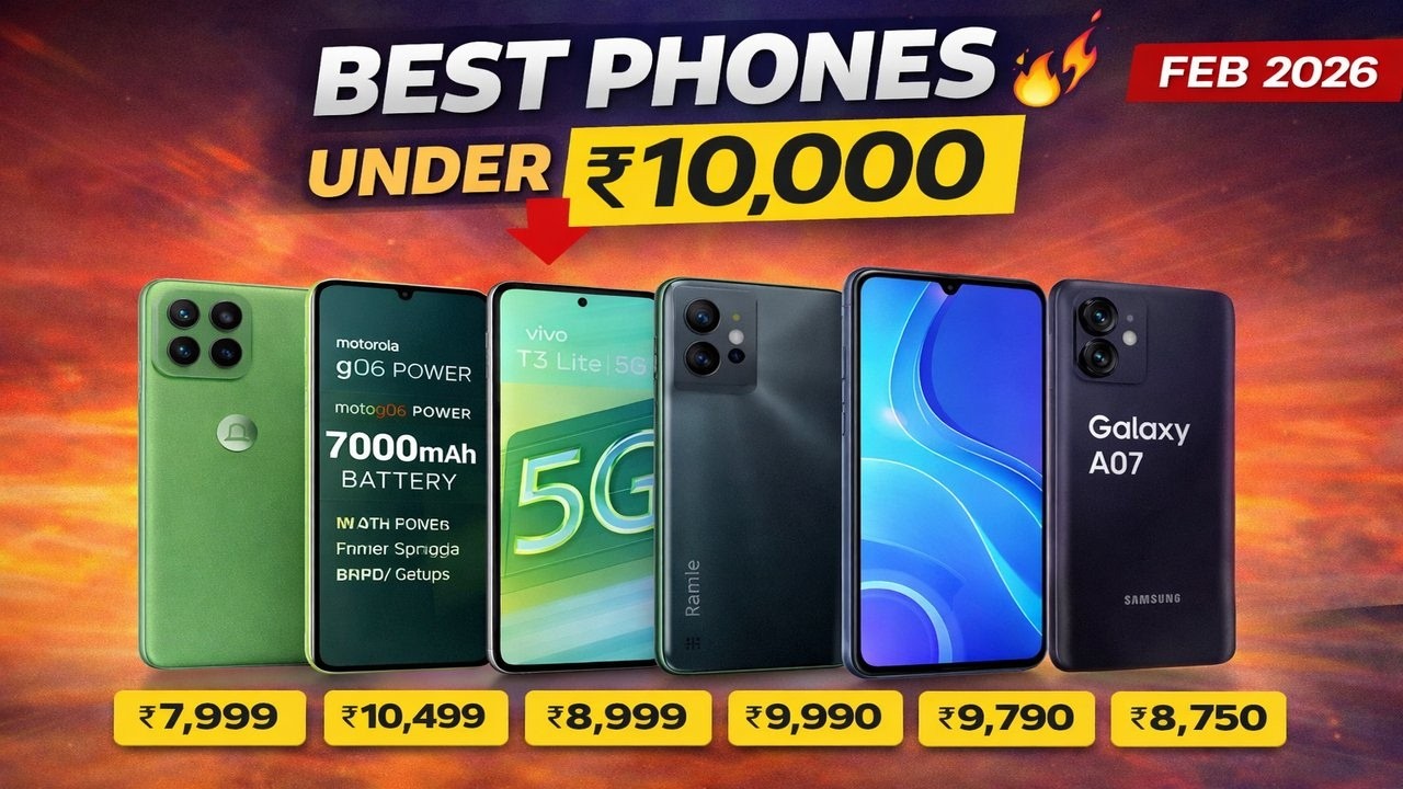 BEST PHONES UNDER ₹10,000 🔥 (Feb 2026) - YouTube