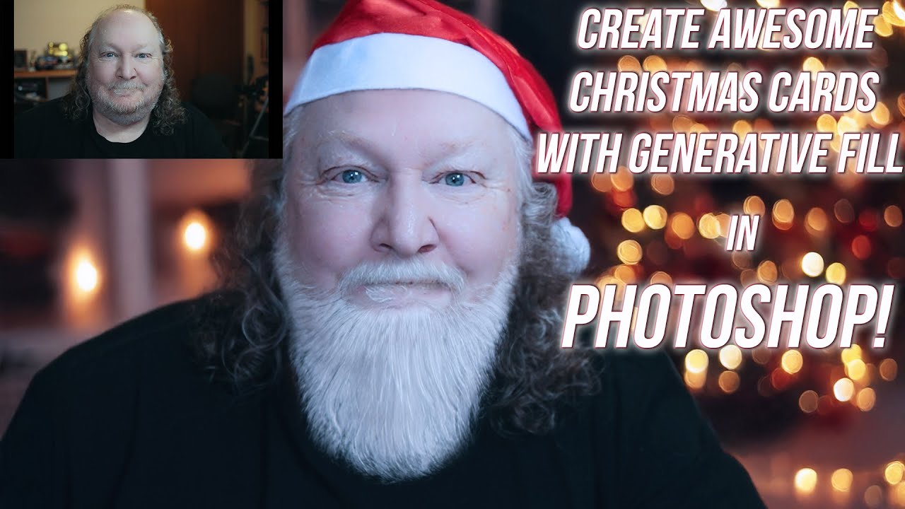 Create AWESOME Christmas Cards with Generative Fill in Photoshop! - YouTube