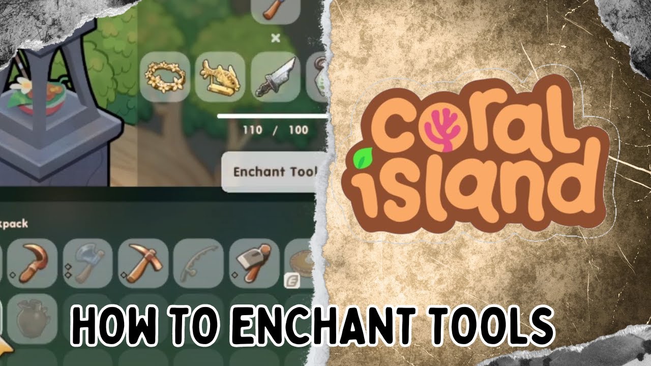 Coral Island - How to enchant tools - YouTube
